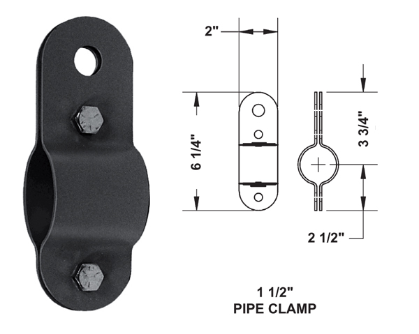 Sapsis Rigging Inc.: Batten Clamp 1 -1/2"