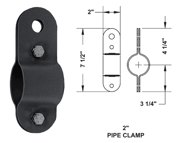 Sapsis Rigging Inc.: Batten Clamp - 2"