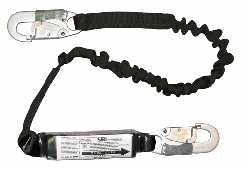 Sapsis Rigging Inc.: ProPlus 6' Elastic Shock Absorbing Lanyard - Black